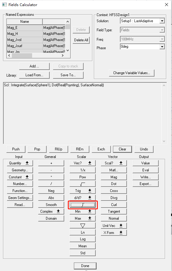HFSS学习笔记——场计算器的使用_hfss场计算器-CSDN博客