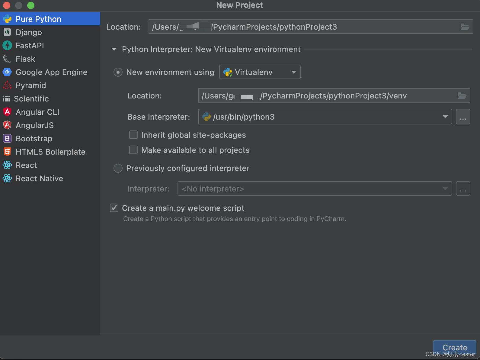 python学习笔记-16. python虚拟环境的管理_pycharm .env-CSDN博客