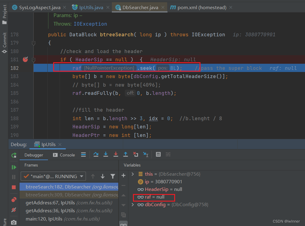 线上环境ip2region解析ip归属地不对以及searcher.btreeSearch报空指针的两个问题探究_ip2regionsearcher-CSDN博客