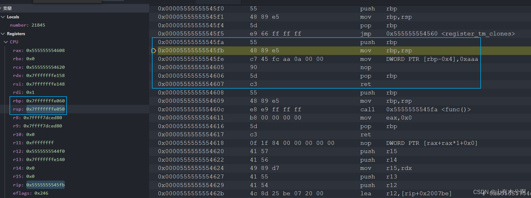 通过汇编观察栈的创建与恢复_mov rbp rsp-CSDN博客