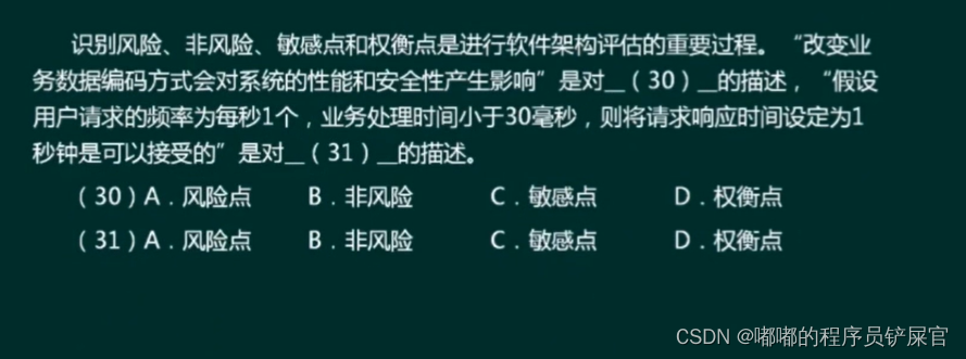 软考高级 系统架构师 软件架构设计练习题软考 高级系统架构师真题 Csdn博客