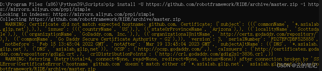 (python)python 310 安装 Robotframework Ride 因为 Wxpython 失败安装ride报错 Csdn博客