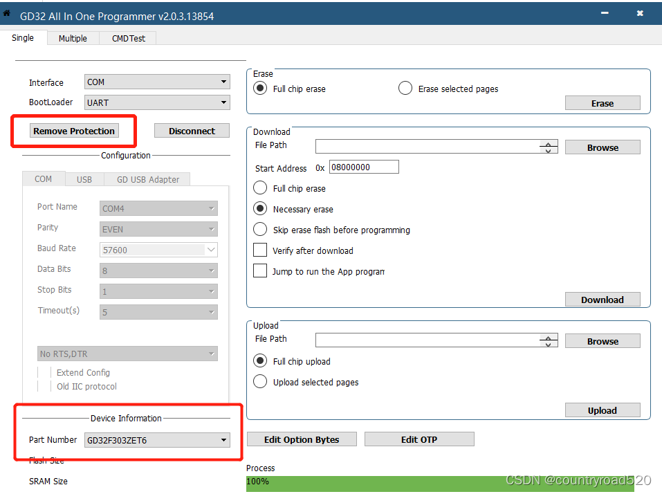 如何判断GD32F303是否读保护了以及如何解除读保护_gdlinkprogrammer-CSDN博客