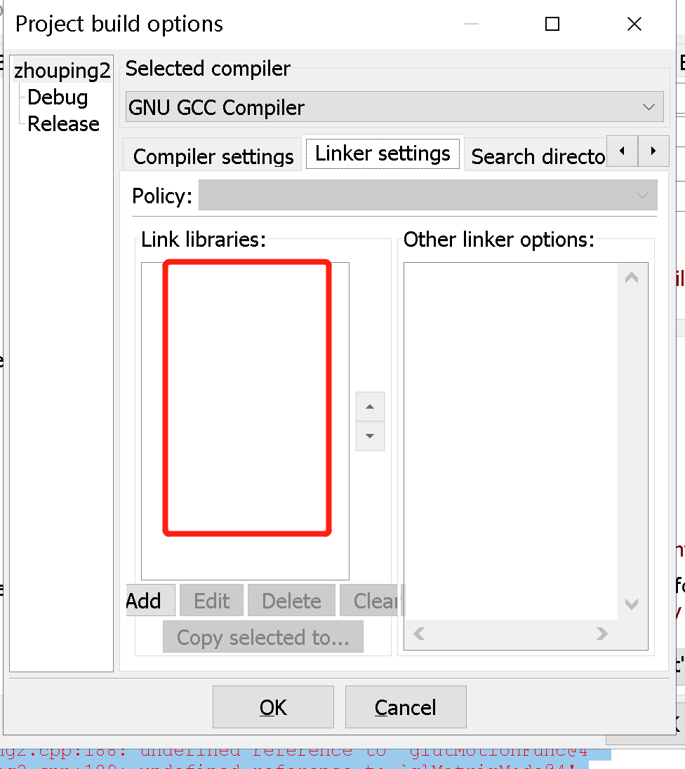 opengl运行时提示ndefined reference to `glutxxx‘_undefined reference to `glutmainloop-CSDN博客