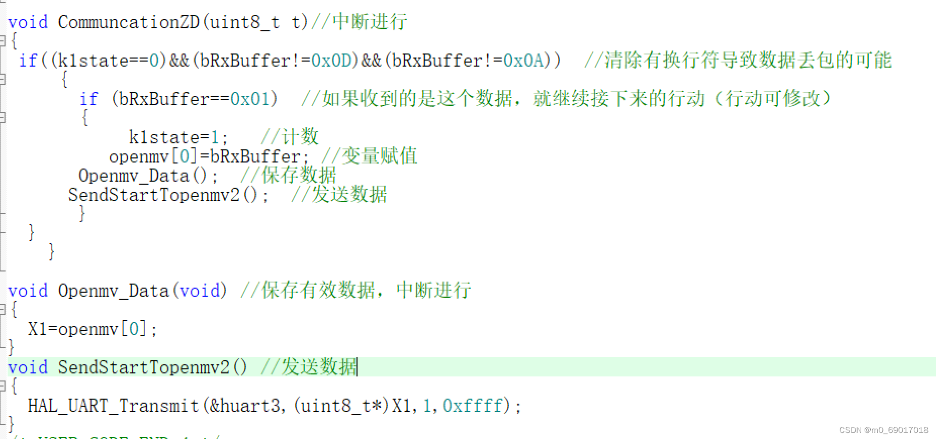 电赛-OPENMV与32通信和基于hc-05蓝牙双车通信（HAL库）_openmv与stm32通信hal-CSDN博客