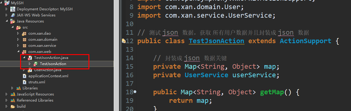 Web 基础之 SSH 框架访问网页返回 json 数据简单实现的整理_ssh json-CSDN博客