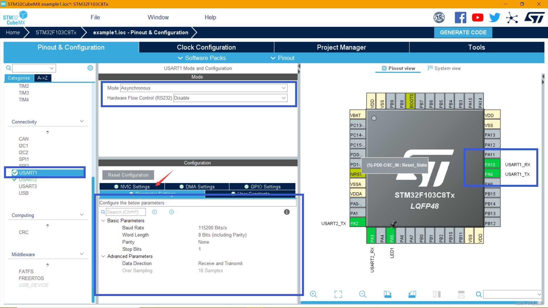 STM32Cube MX学习二【uart串口通信】_cubemx uart-CSDN博客