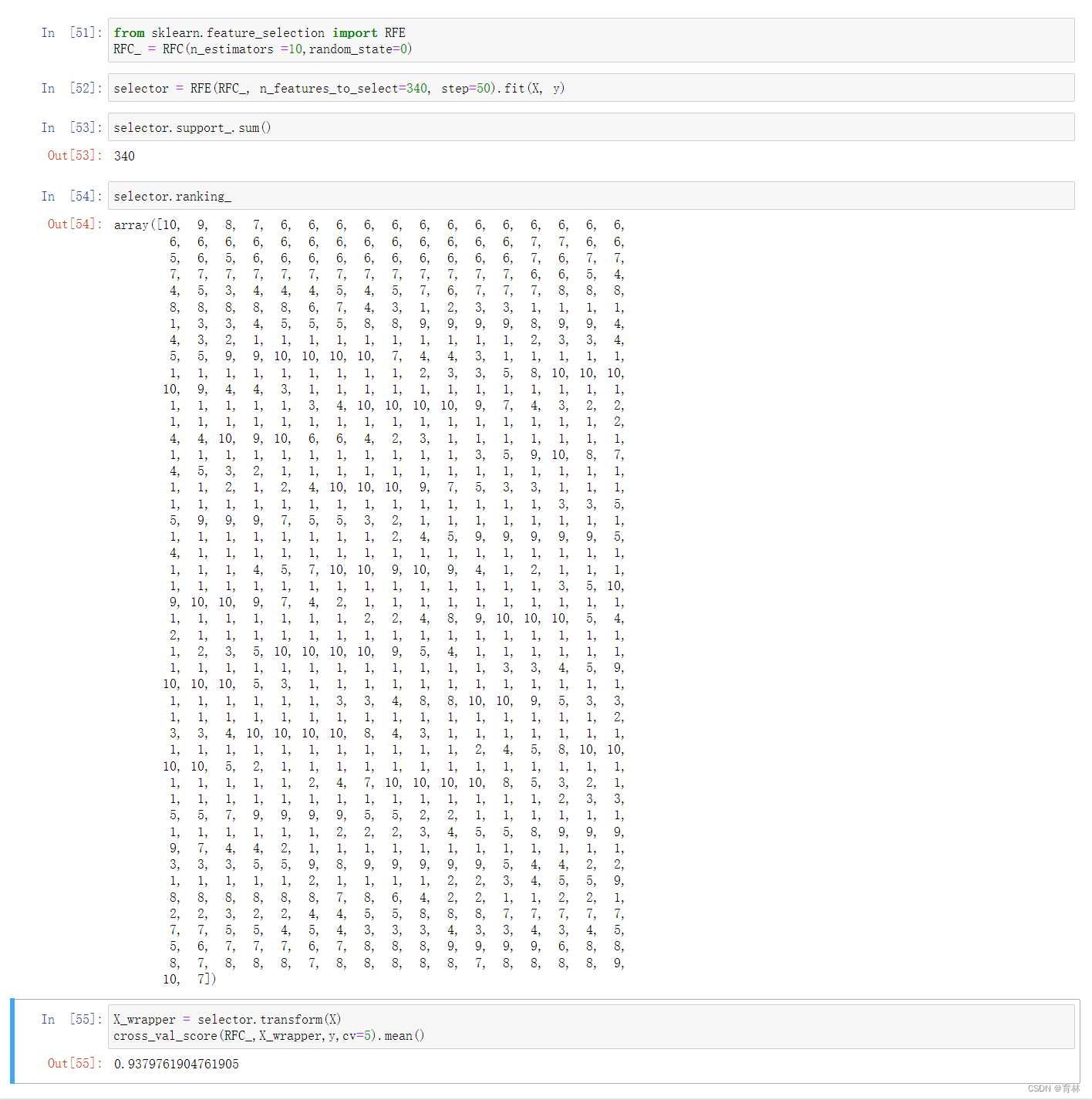 sklearn学习-特征选择过滤法，嵌入法，Wrapper包装法_sklearn过滤式、包裹式和嵌入式-CSDN博客