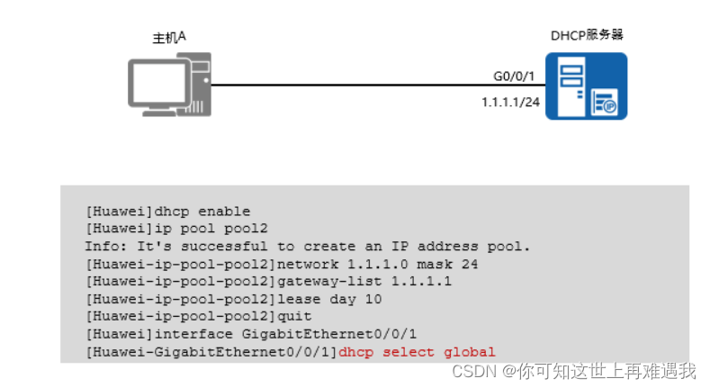 华为HCIA学习笔记：DHCP原理与配置_dhcp select global-CSDN博客