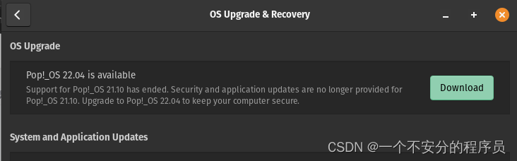 Pop!_OS 21.10升级22.04失败记录_warning: the compiler differs from the one used to-CSDN博客