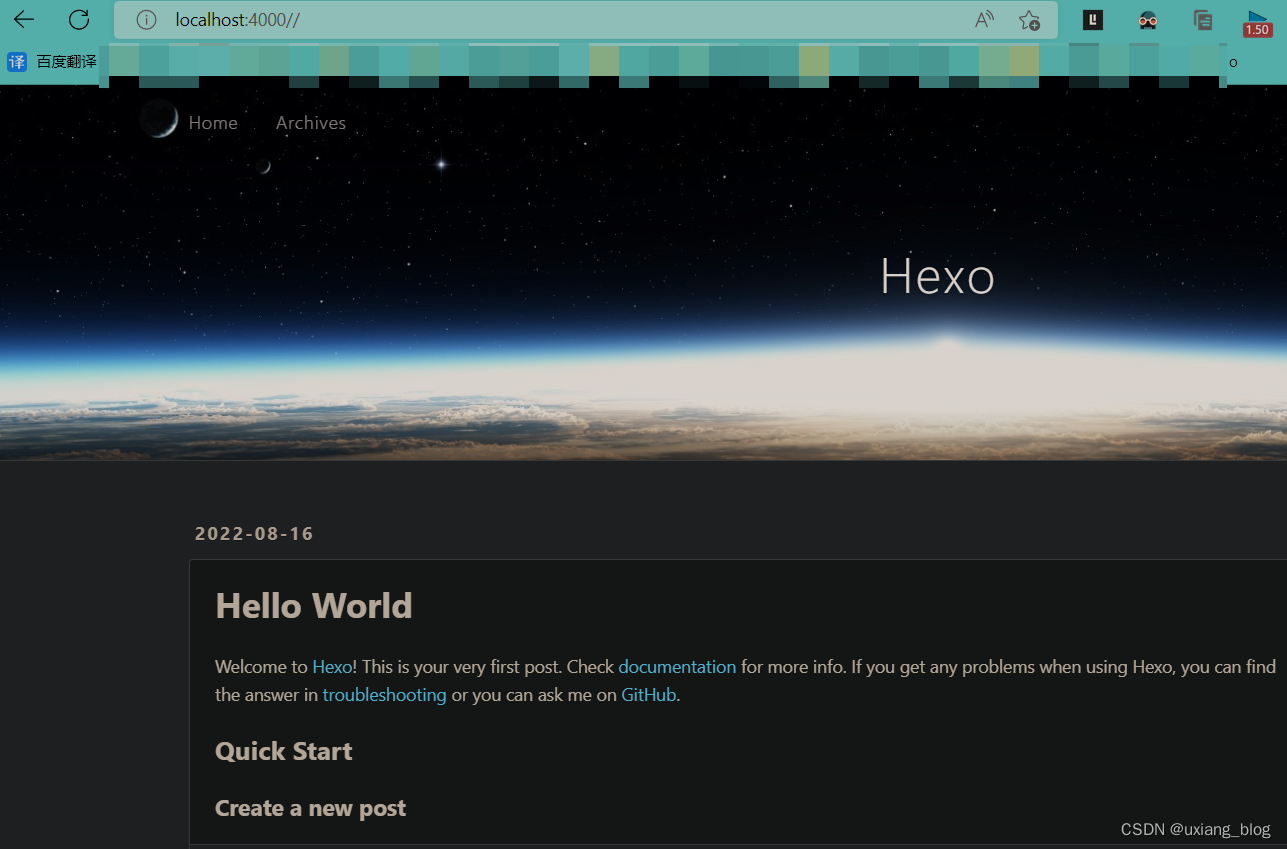 【Hexo】本地local4000打不开解决方法_localhost:4000,5000 都打不开-CSDN博客