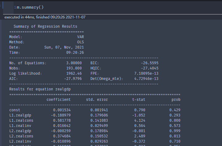 statsmodels 笔记：VAR_statsmodels var-CSDN博客