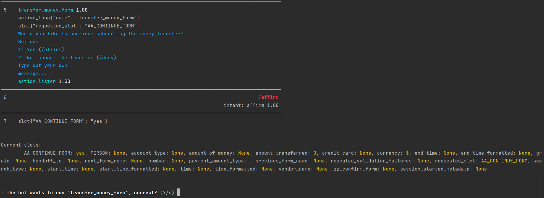 Gavin老师Transformer直播课感悟 - Rasa项目实战之银行金融Financial Bot智能业务对话机器人业务功能微服务解析与调试(八十九)_transformer在银行业务的 ...