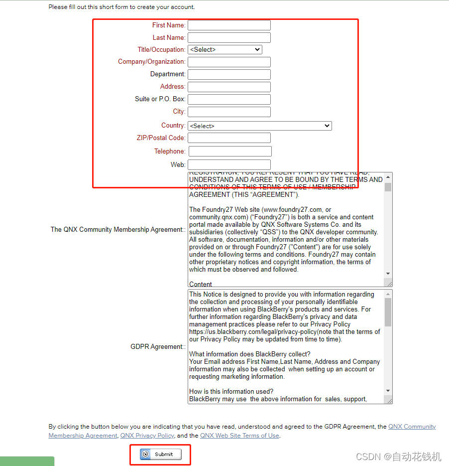 myQNX account试用申请流程（license申请）_qnx license-CSDN博客