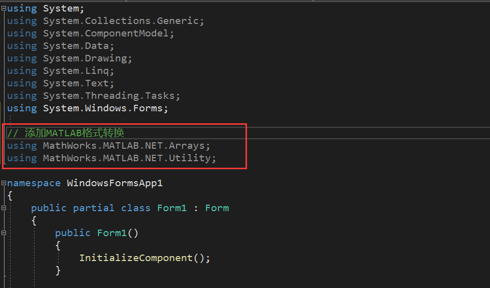 C#与MATLAB混合编程—C#winform调用MATLAB封装的dll及数据传输和转换_c#调用matlab 输入是数组-CSDN博客