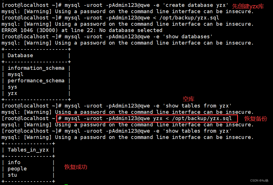 Mysql备份与恢复mysql数据备份和恢复 Csdn博客