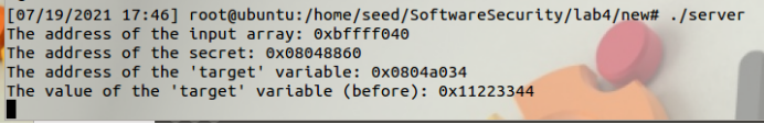 软件安全实验——lab4 Format String Vulnerability Lab（格式化字符串漏洞实验最新版——2020年1月12日更新）_设计格式字符串漏洞攻击检测程序-CSDN博客