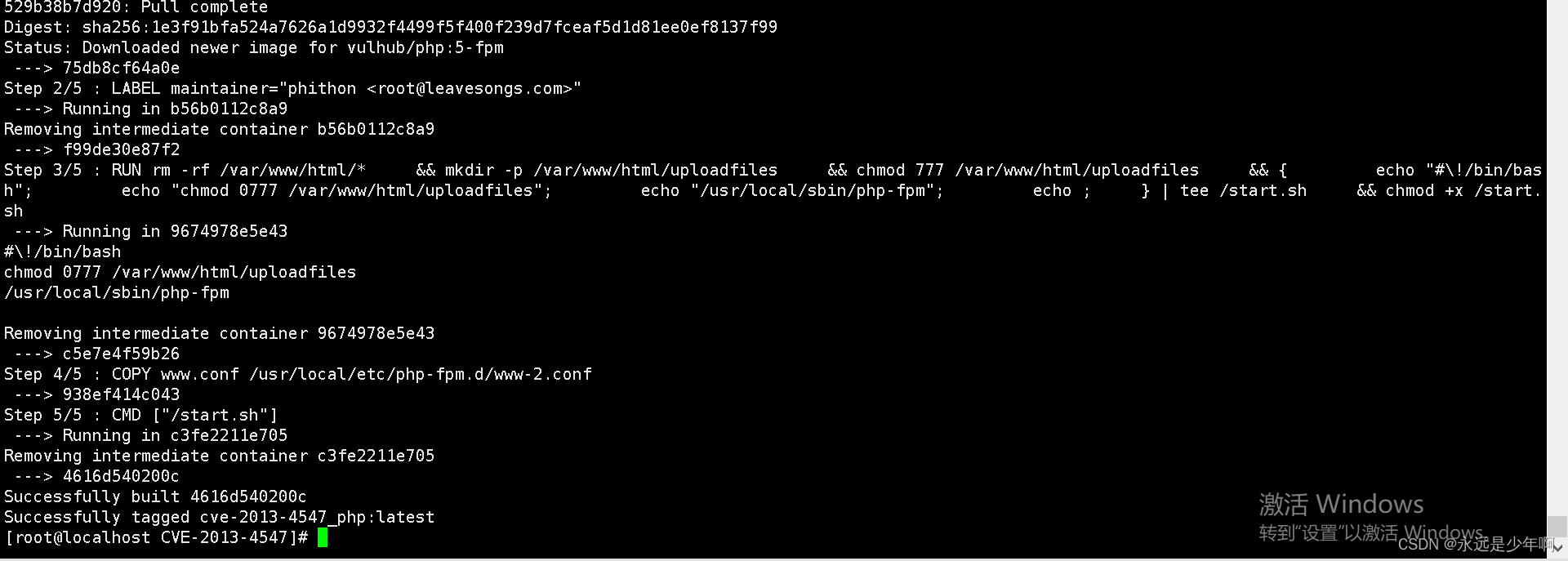 Vulhub漏洞靶场搭建和使用_vulhub靶场-CSDN博客