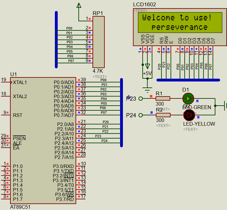 51单片机+驱动LCD1602模板范例+Proteus仿真_ds1302+ds18b20+lcd1602时钟及温度proteus仿真文件及实物图-CSDN博客