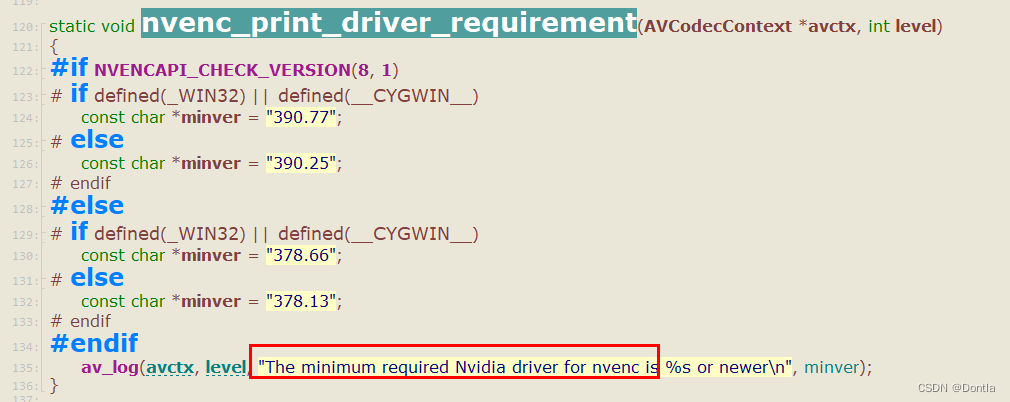 ffmpeg，英伟达jetson盒子看不到显卡驱动版本问题源码分析（The minimum required Nvidia driver for nvenc is xxx or newer ...