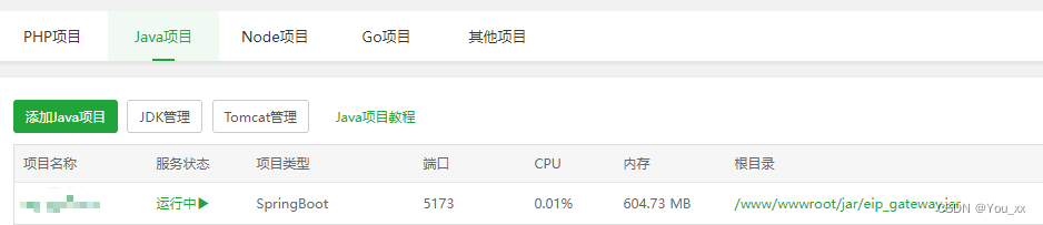 宝塔部署前后端分离项目(前后端接口)宝塔中前端请求后端接口 Csdn博客