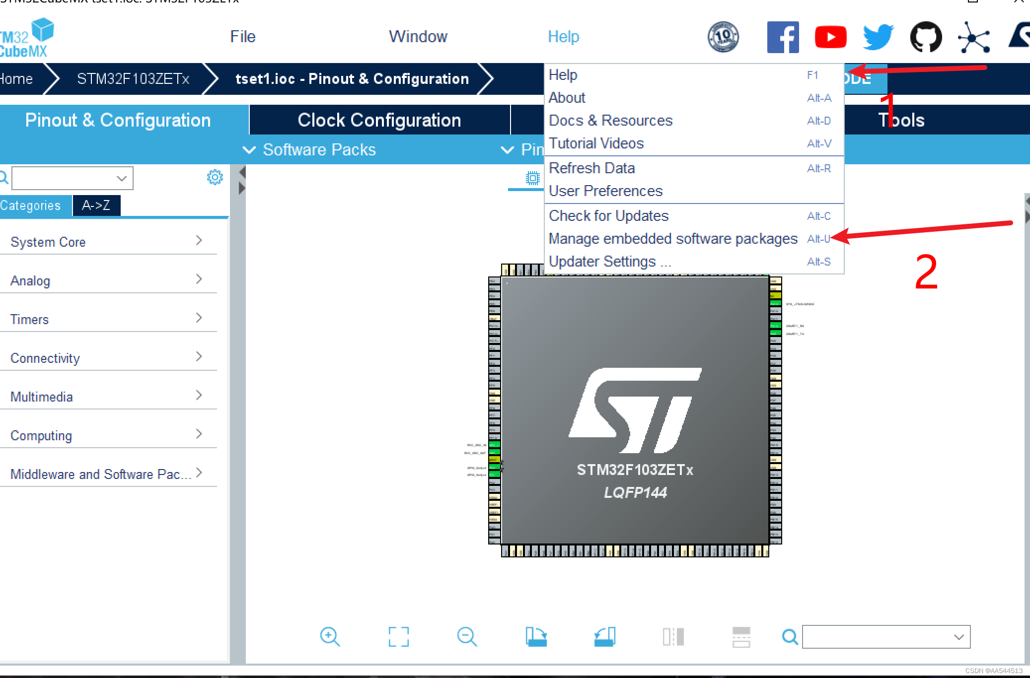基于Cubemux生成RT-thread Nano工程-CSDN博客
