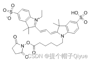 氰3荧光染料Cy3 NHS酯，CAS 146368-16-3的结构式及物化性质_nhs酯结构式-CSDN博客