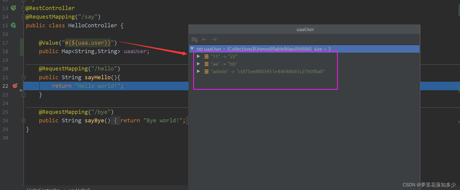 SpringBoot 命令行Map结构读取和配置_springboot 读配置文件 为 map-CSDN博客