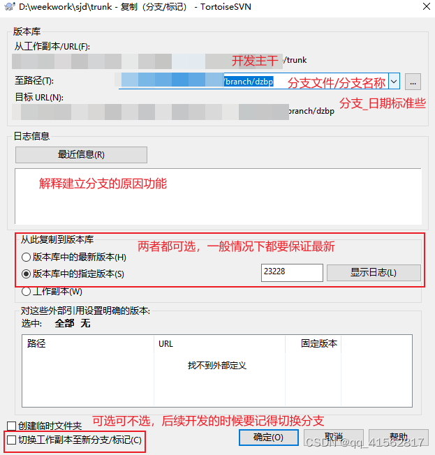 Svn 新建分支并切换svn切换分支 Csdn博客