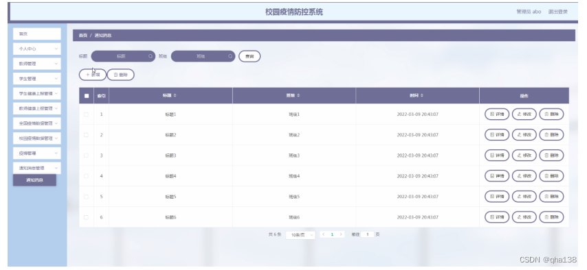 Python Django毕业设计校园疫情防控系统(程序lw全国疫情数据管理功能 Csdn博客