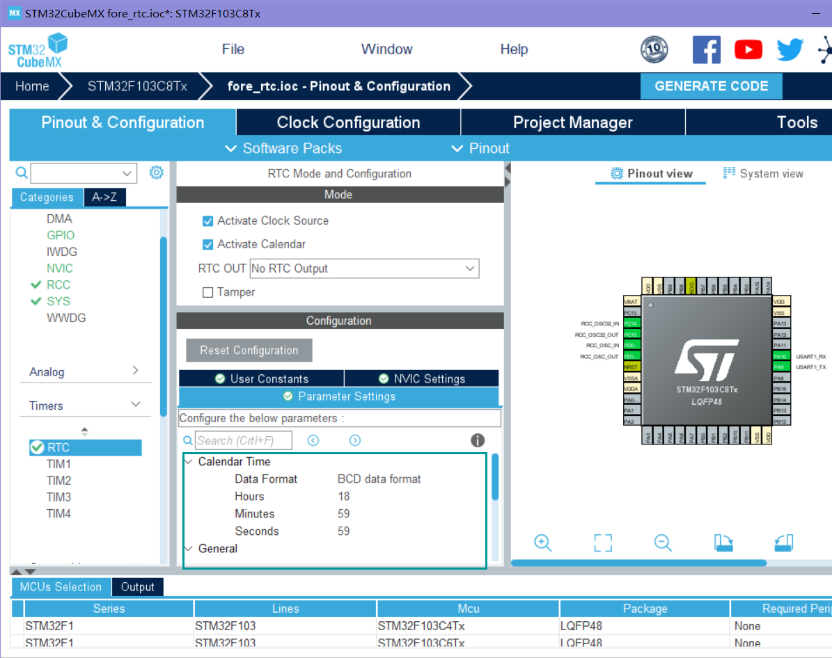 STM32使用RTC(hal)_stm32 hal rtc-CSDN博客