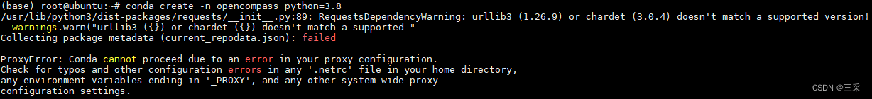 Conda报错解决:proxyerror Conda Cannot Proceed Due To An Error In Your Proxy Configuration Csdn博客