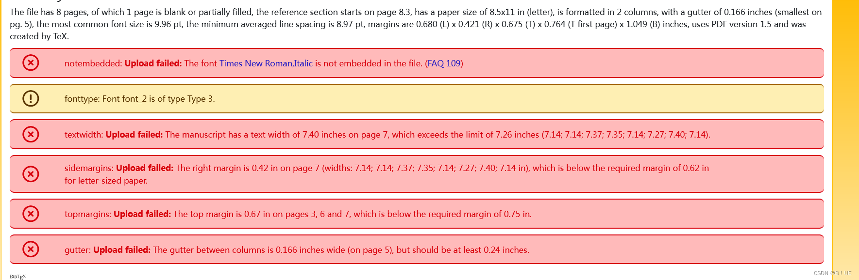 最严（坑爹）pdf格式审查，EDAS投稿pdf报错指南，解决99%问题_edas投会议 pages should not have page numbers, but th-CSDN博客