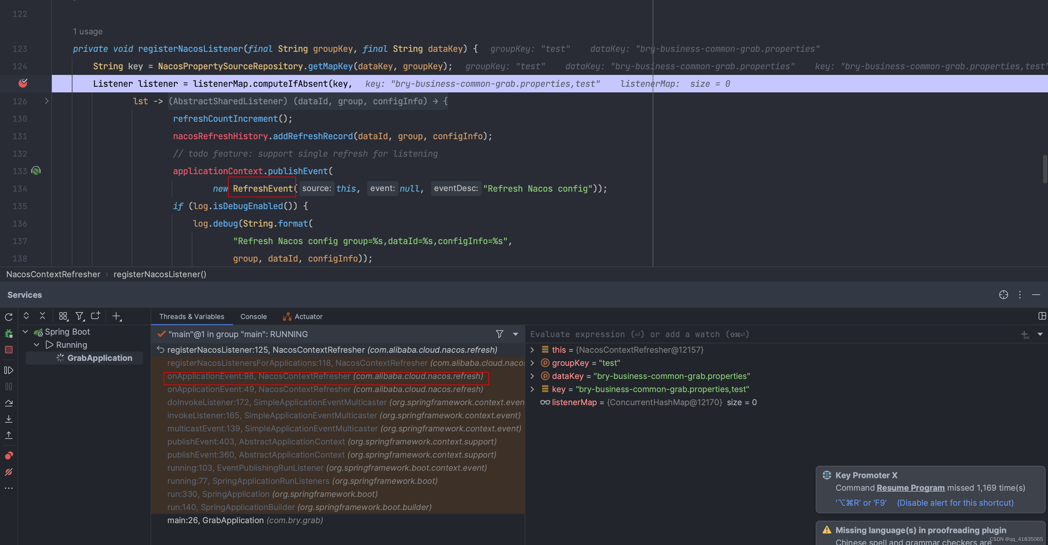 nacos配置动态刷新源码分析(也就是@RefreshScope的工作原理)_nacos配置中心刷新数据源-CSDN博客