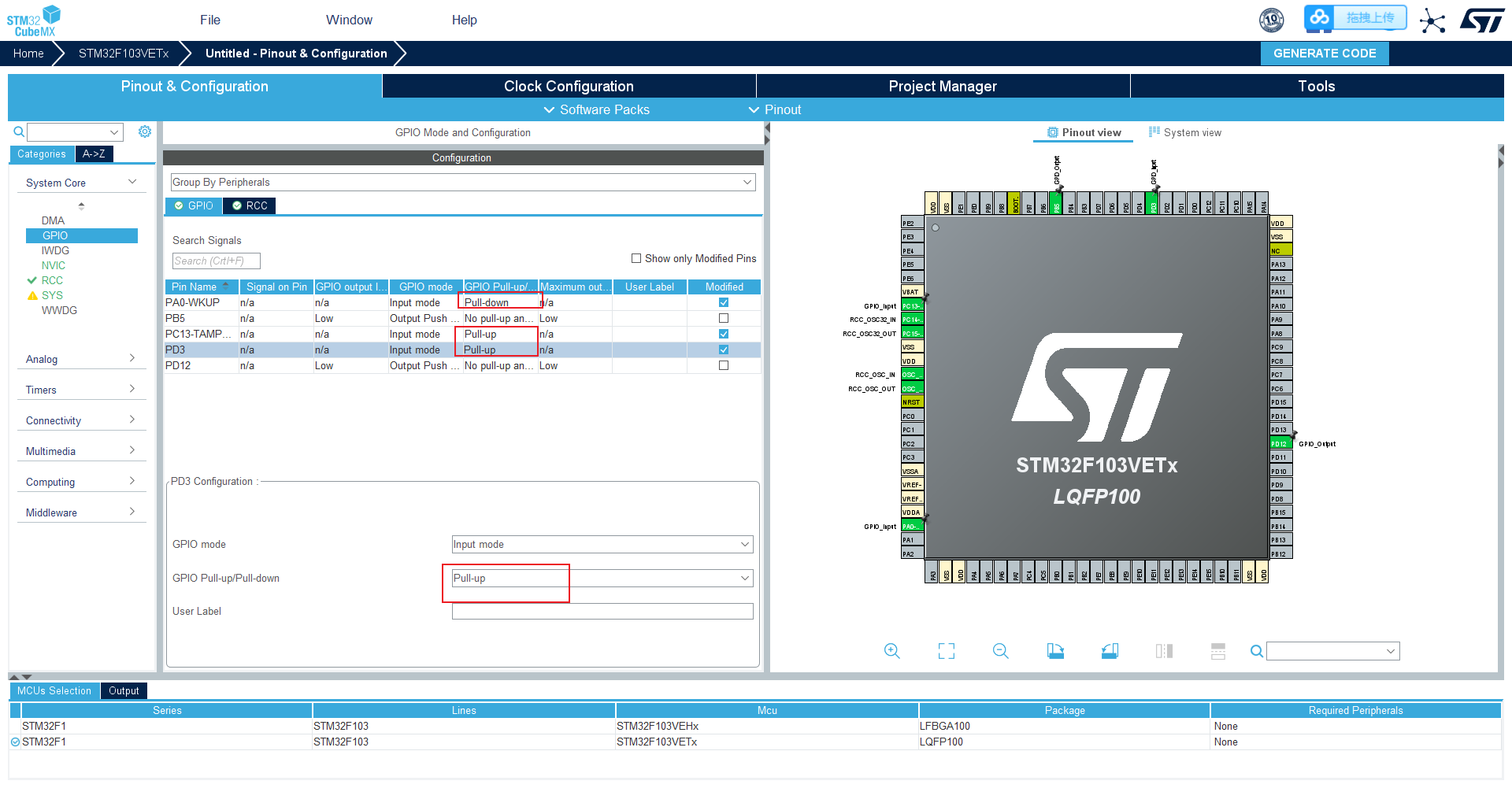 STM32F103VET6+keil5+STM32CubeMX 按键控制灯_stm32f103按键控制led亮灭_Xiao__chao的博客-CSDN博客