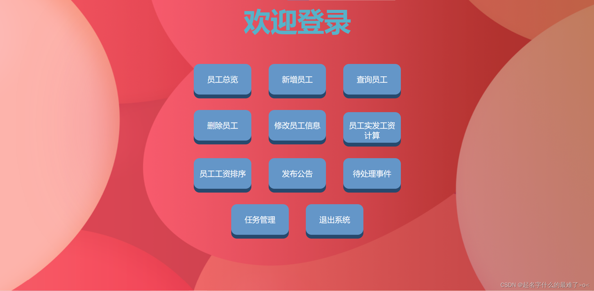 Javaweb实现员工管理系统公司员工管理平台java Web Csdn博客