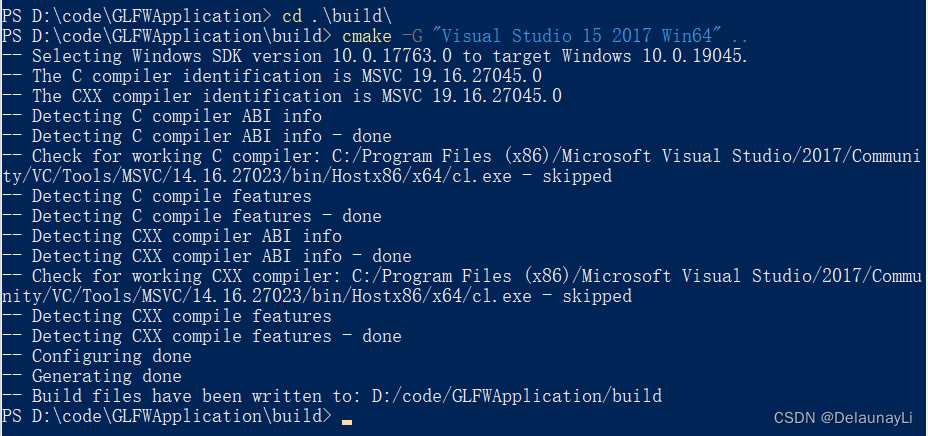 Windows系统下cmake命令行编译生成代码windows P诶之cmake命令 Csdn博客