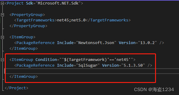 .NET Standard多目标框架类库项目文件修改配置_若要设置多个目标,请改用 "targetframeworks" 属性。-CSDN博客