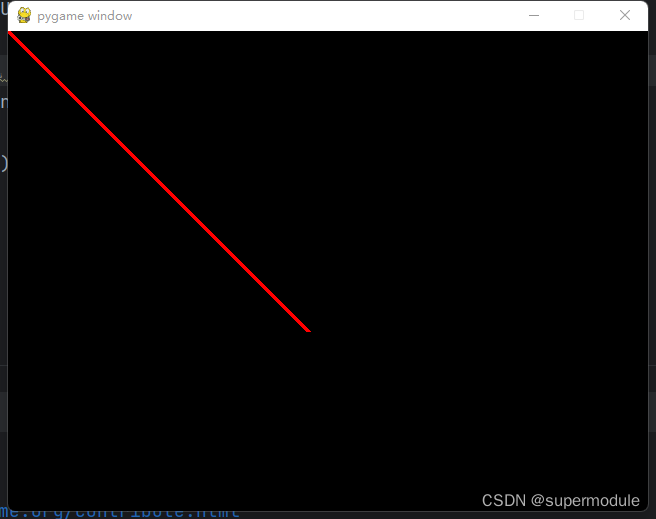 Pygame pygame draw line supermodule CSDN 