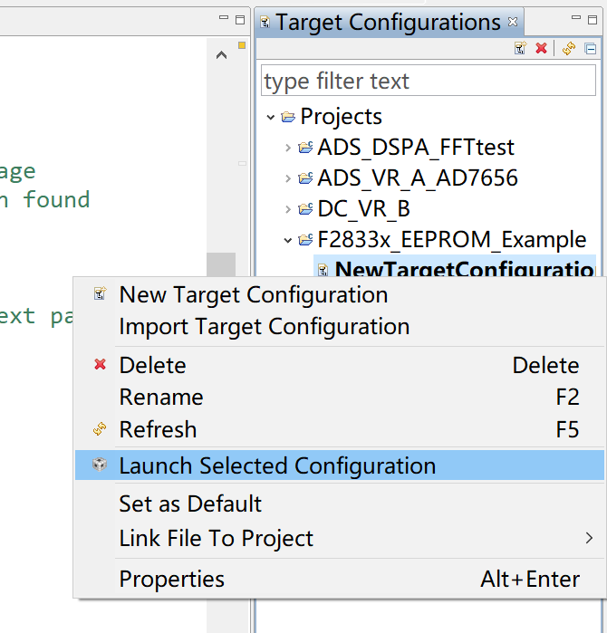 CCS如何连接DSP目标板，但是不烧写内容_launch selected configuration-CSDN博客