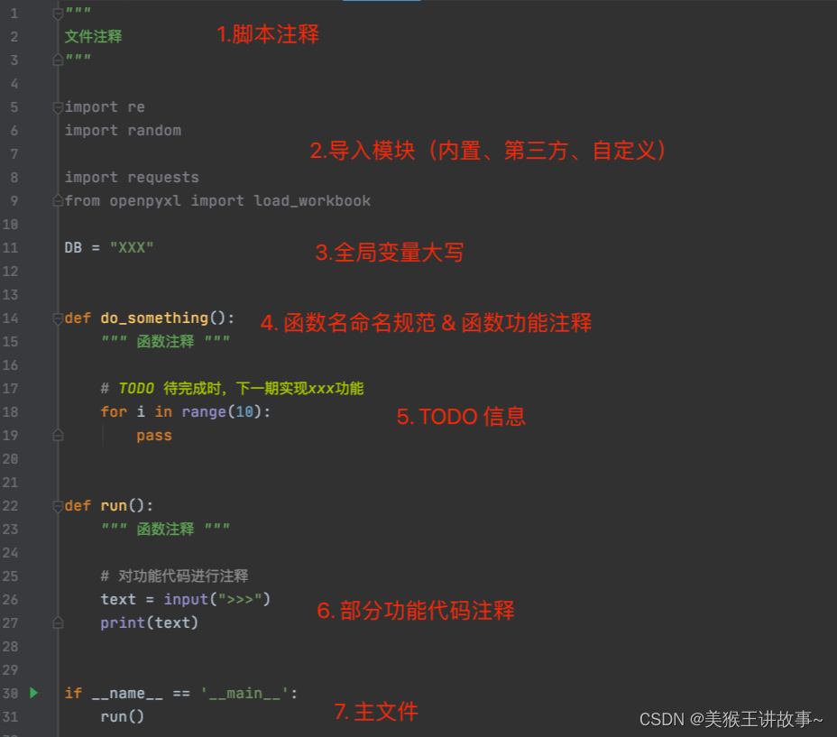 Python学习之python开发规范python 开发规范 Csdn博客
