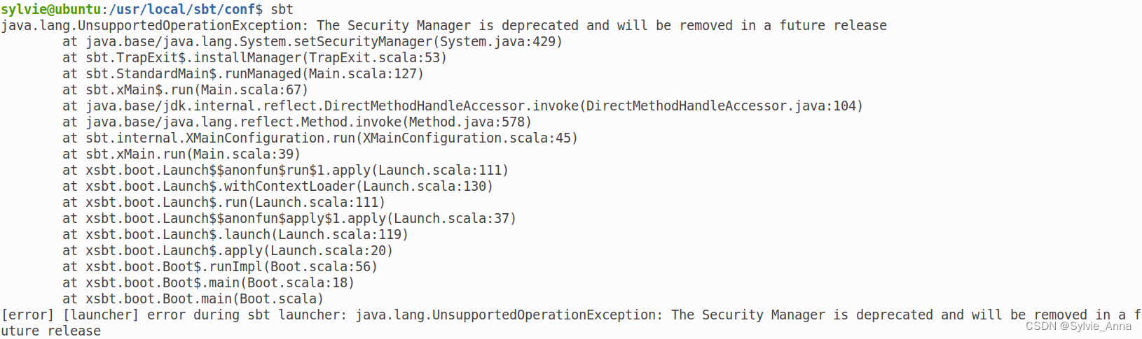 【已解决】The Security Manager is deprecated and will be removed in a future release-CSDN博客