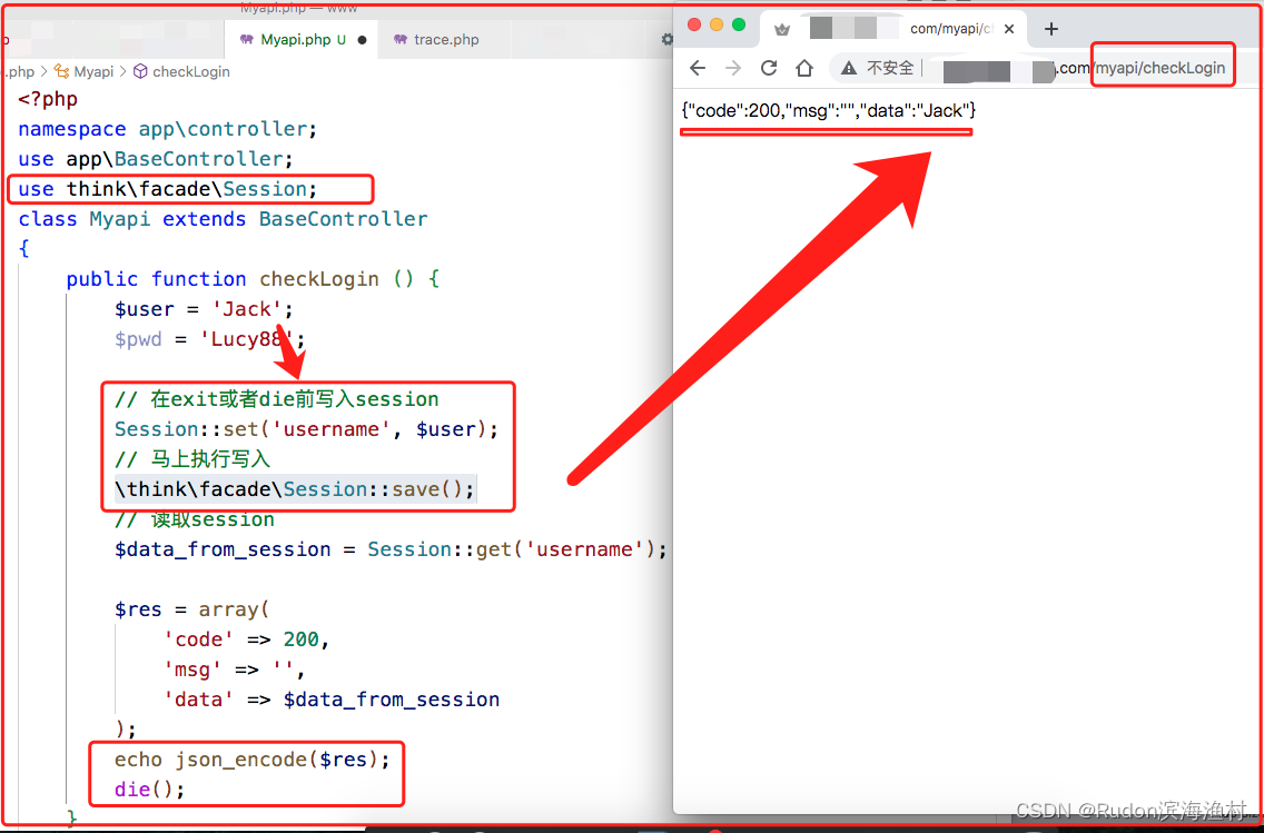 解决ThinkPHP6设置session不生效的问题 - exit/die以前的session写入都无效的问题_tp6 session不起作用-CSDN博客