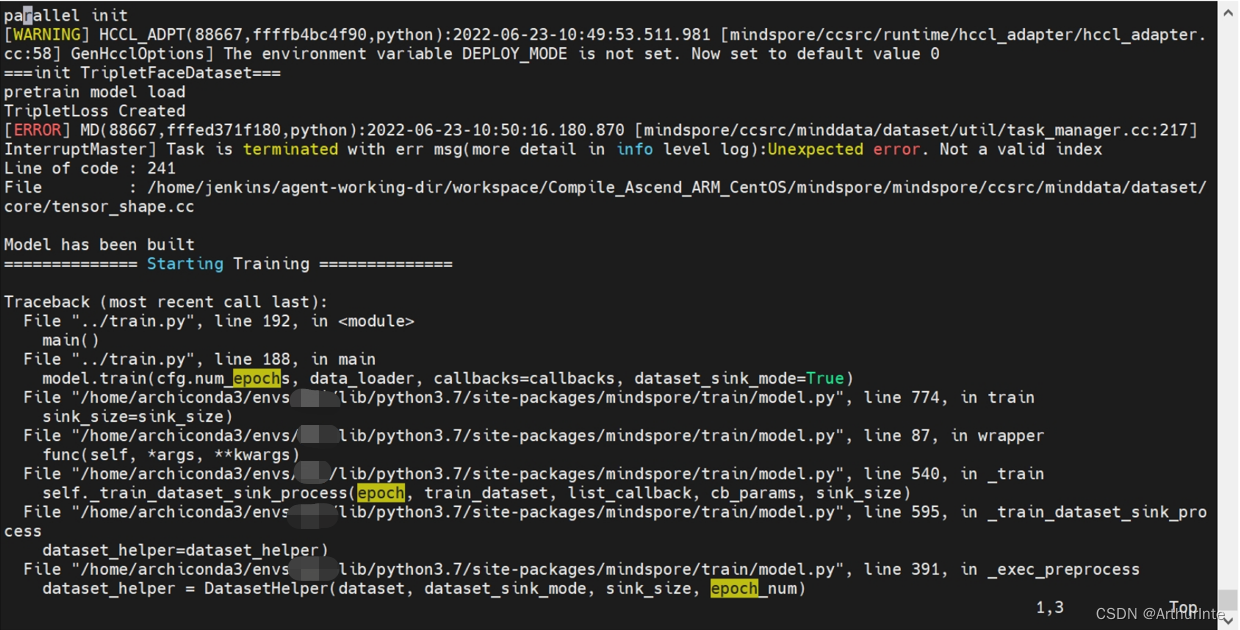 【MindSpore】[ERROR] MD:unexpected error.Not a valid index_怎么在分布式采样的方法中加入自己的采样方法-CSDN博客