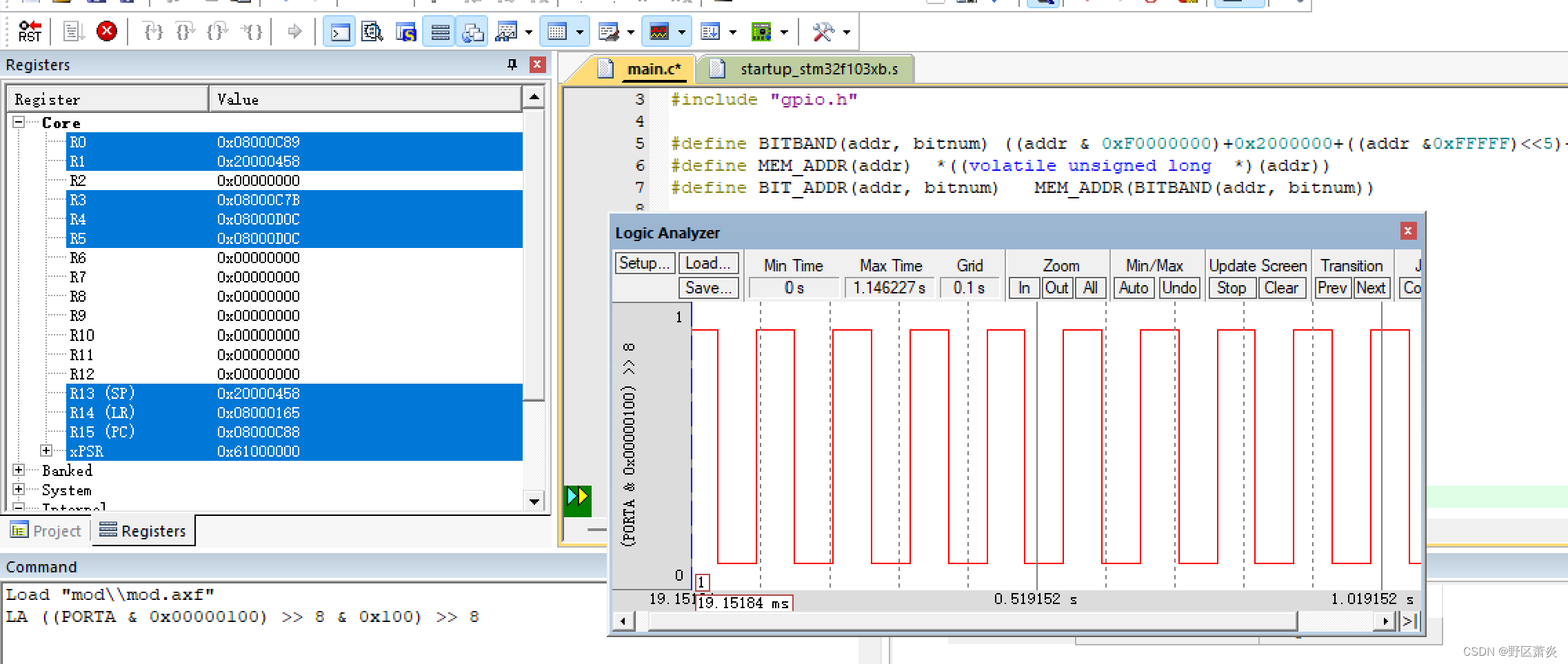 手把手教你使用stm32的位带操作stm32位带操作 Csdn博客 3598