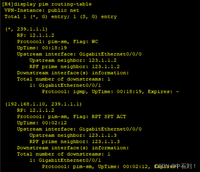 PIM-SM实验配置及验证_pim-sm ssm 试验-CSDN博客