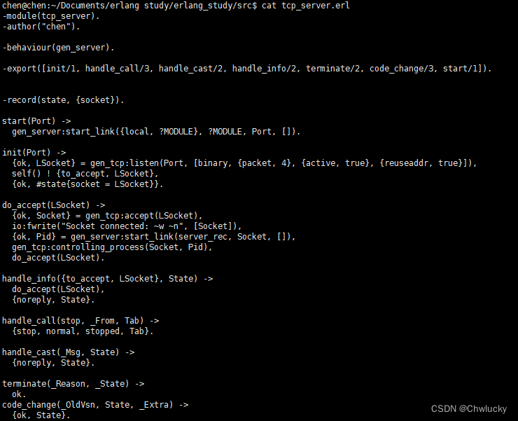 在linux系统中批量编译erlang文件,启动一个简单的erlang服务器this Beam File Was Compiled For
