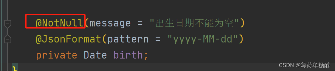 @NotEmpty校验Date类型，报出javax.validation.UnexpectedTypeException异常_@notempty()应用在date类型上吗?-CSDN博客