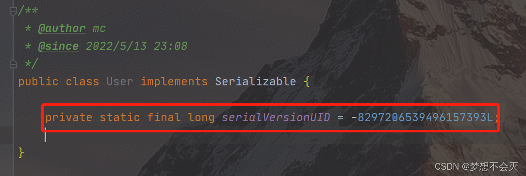 IDEA 快捷生成 Serializable 序列化 UID的方法_idea生成serializable序列号-CSDN博客