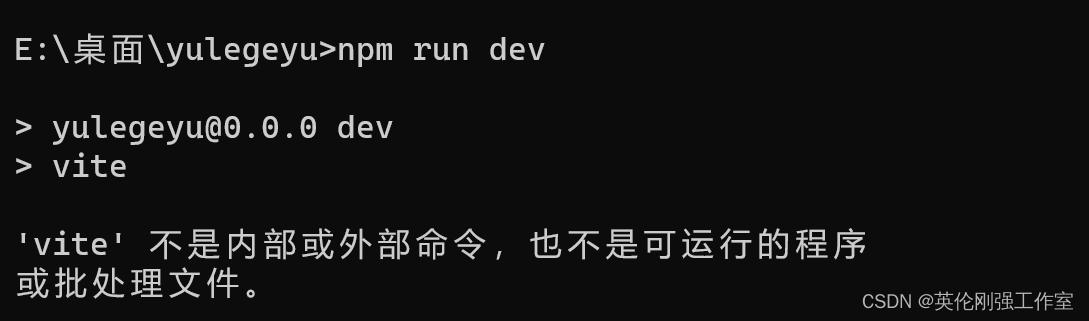 解决前端vuevite启动出现的问题vite构建vue项目删除type后vue项目无法启动问题 Csdn博客